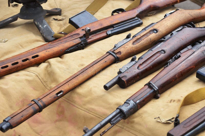 Combat firearms stock image. Image of collect, battle - 246851983