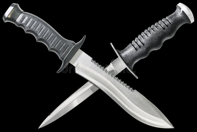 Crossed Combat Knives