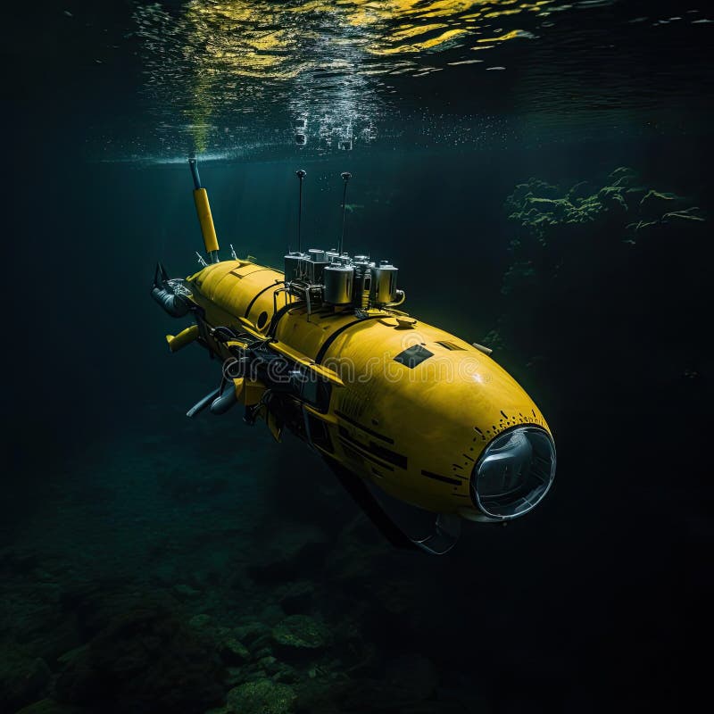 Combat Underwater Drone stock illustration. Illustration of drone ...