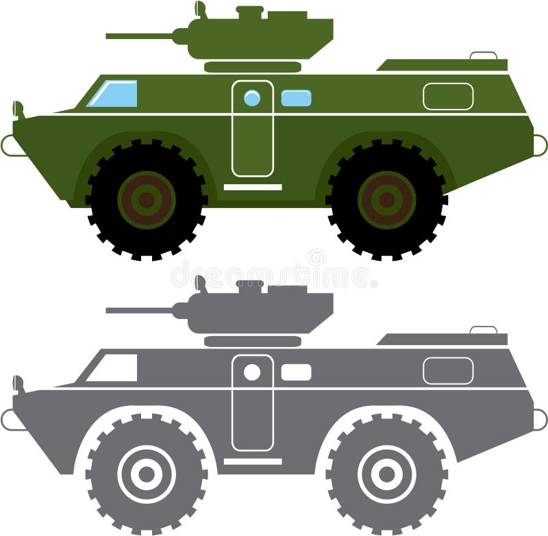 Combat vehicle stock vector. Illustration of barrel, military - 41540481