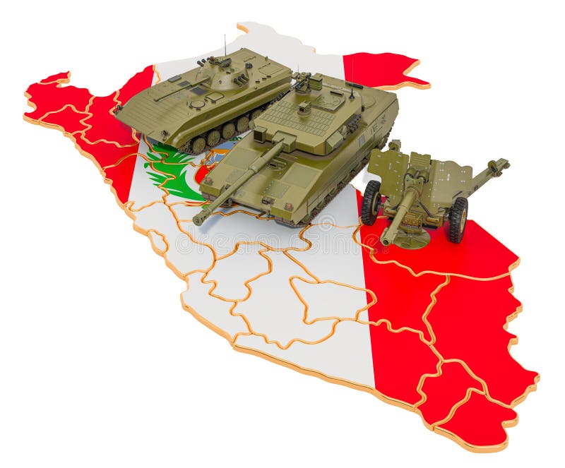 Peruvian Military Force, Army or War Concept. 3D Rendering Stock ...