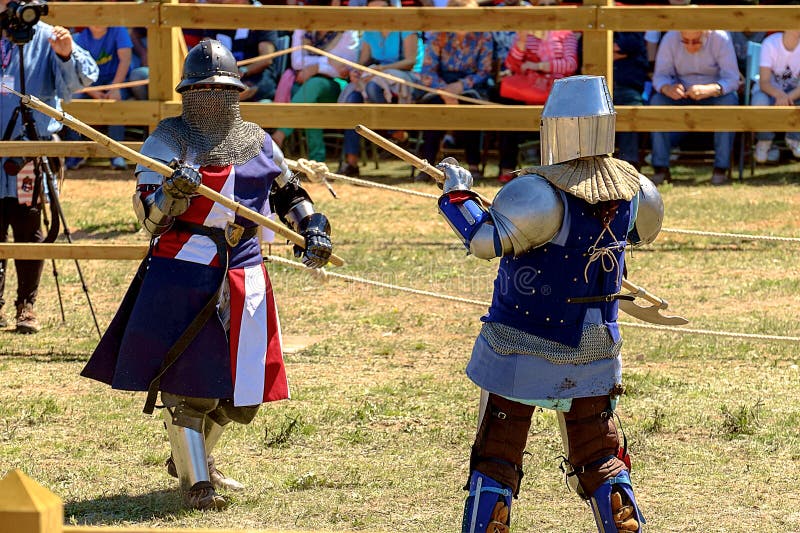 Combate medieval foto editorial. Imagen de edades, viejo - 40327511