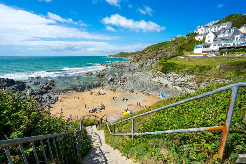 Combesgate Beach Woolacombe Devon England Stock Image - Image of ...