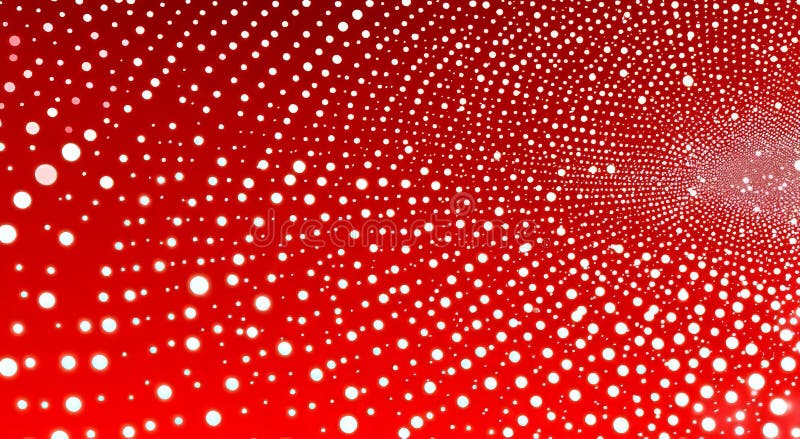 The Combination of an Abstract Red Pattern and Merging Geometric ...