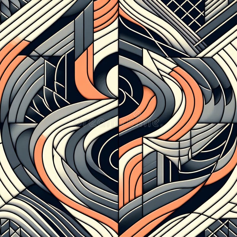 Combination with Angle and Curve a Combination Pattern with Bot Stock ...