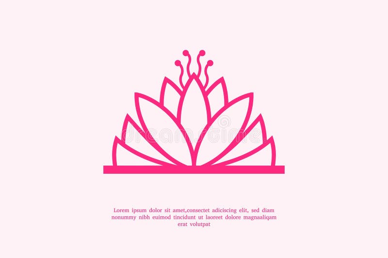 Combination Book and Flower Logo Design Stock Illustration ...