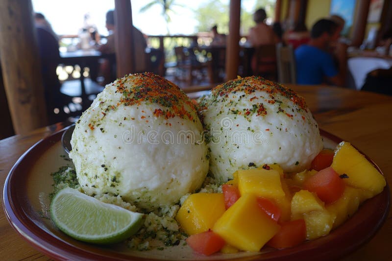 The Combination of Coconut and Mango Mochi with Lime and Flakes Creates ...