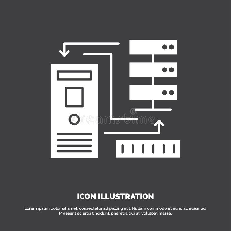 Combination, Data, Database, Electronic, Information Icon. Glyph Vector ...