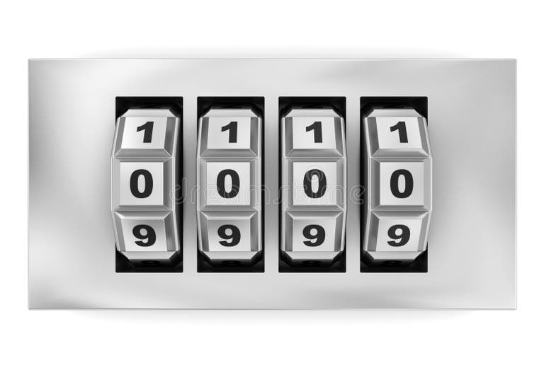 Combination dial stock illustration. Illustration of undefended - 14429737