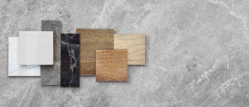 Combination of Interior Material Samples Including Wooden Ceramic Floor ...