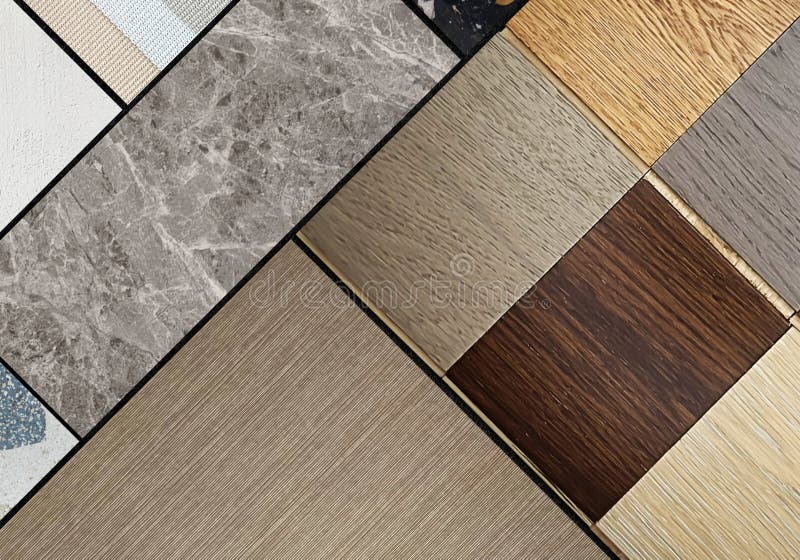 Combination of Interior Material Samples for Mood Board Consists Beech ...