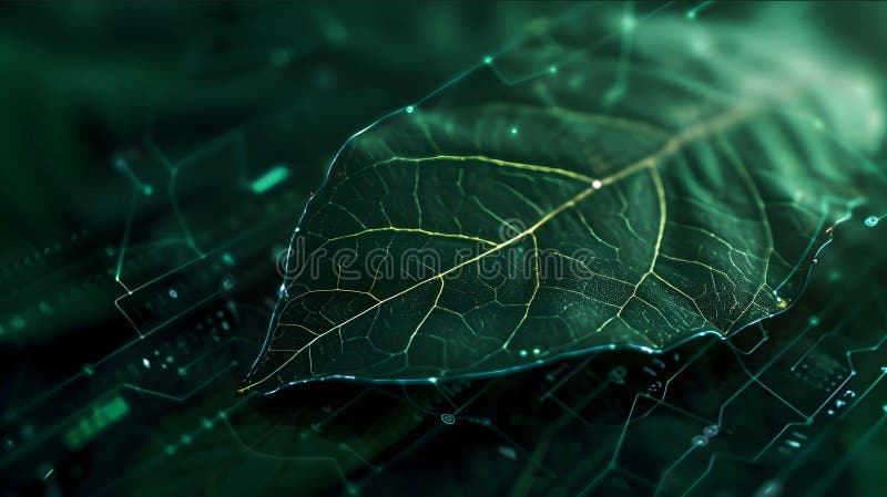 A Combination of a Leaf and Technology with the Leaf Texture Featuring ...