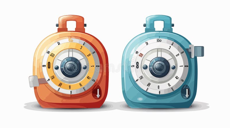 Combination Lock Cartoon Vector Illustration Stock Vector ...