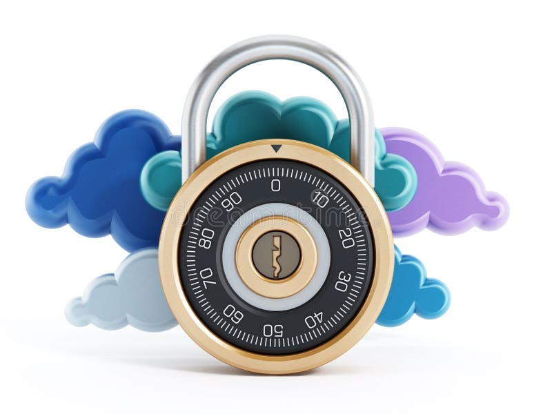 Cloud and key stock illustration. Illustration of lock - 36282124