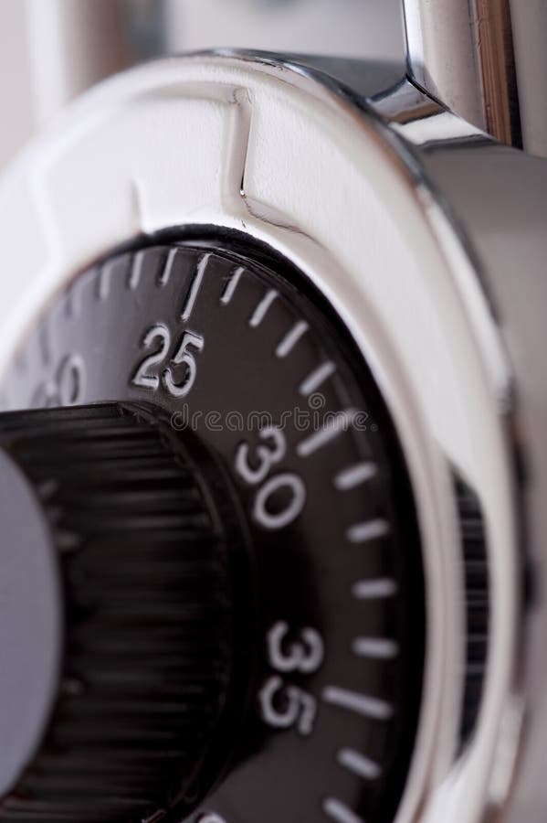 Combination Lock Macro stock photo. Image of security - 6801668