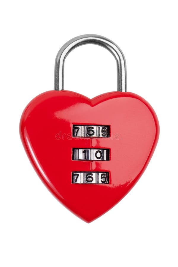 Love Locked Heart Shape with Chains Stock Image - Image of shape ...