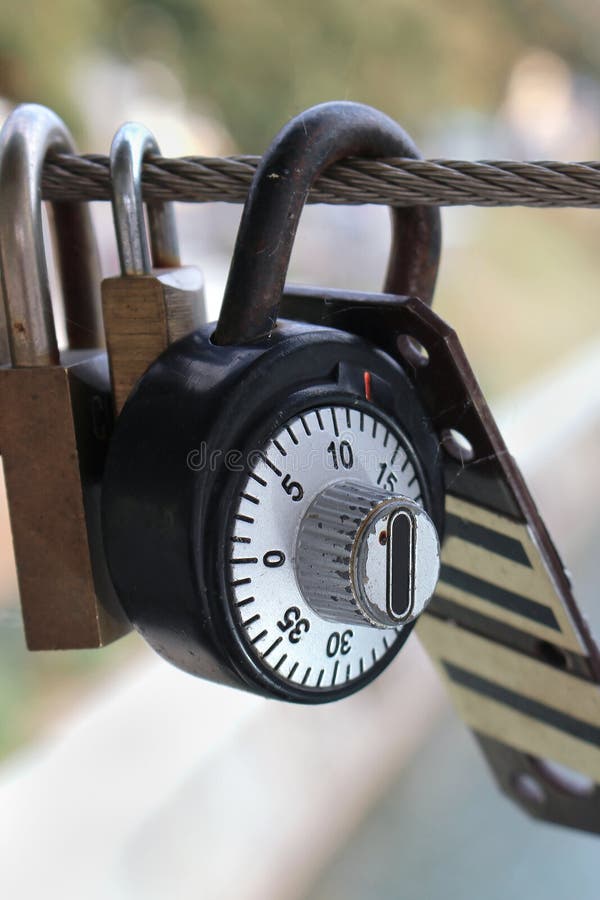 Combination lock stock image. Image of black, hooked - 55534269