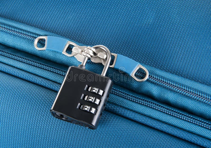 Combination Lock on a Suitcase Stock Photo - Image of combination, dial ...