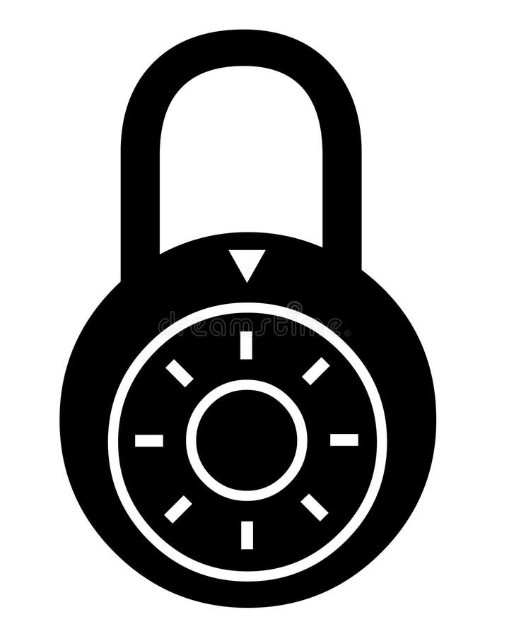 Lock icon stock vector. Illustration of locking, safe - 8978553