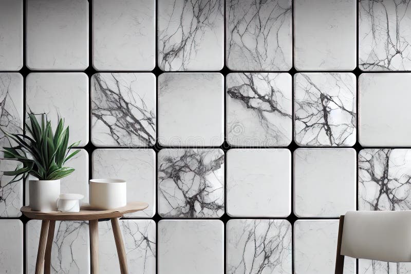 Combination of Marble and Nature, Architectural Concept, Abstract ...