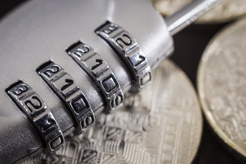 Combination Pad Lock Password Access for Security Encryption Stock ...