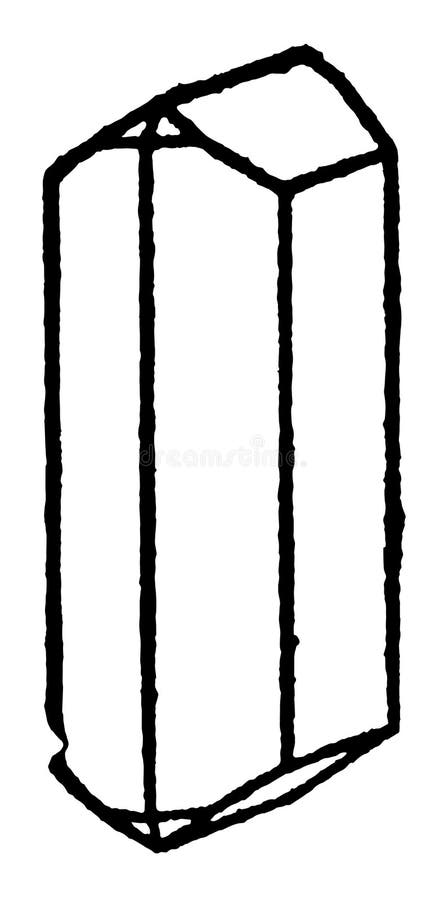 Combination of Prisms Vintage Illustration Stock Vector - Illustration ...