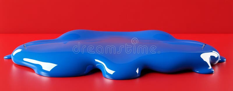 The Combination of Red and Blue Paint Results in a Vibrant Splash that ...