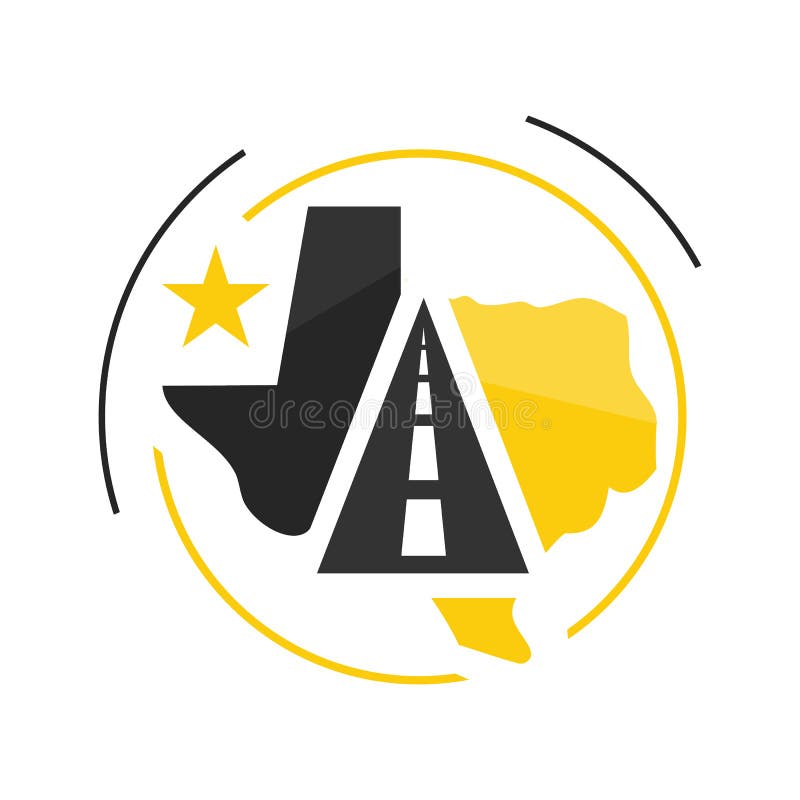 Star Texas Map Logo Design Vector in Blue and Red Flags Color Stock ...