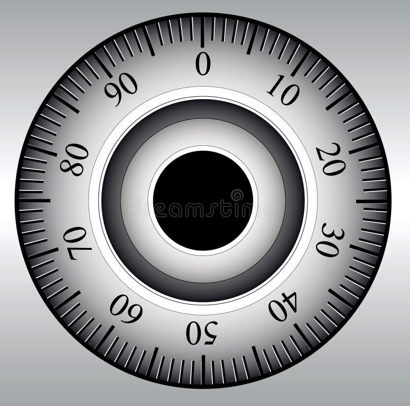 Combination safe lock stock vector. Illustration of closeup - 4955933