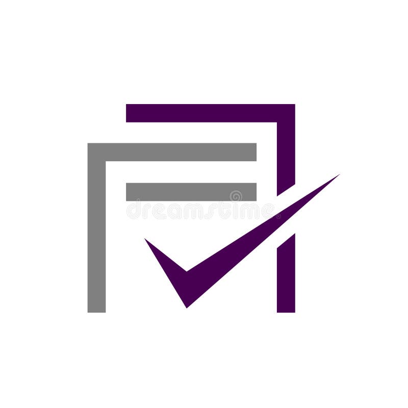 Combination of Screen and Check Mark for Online Questionnaire Logo ...