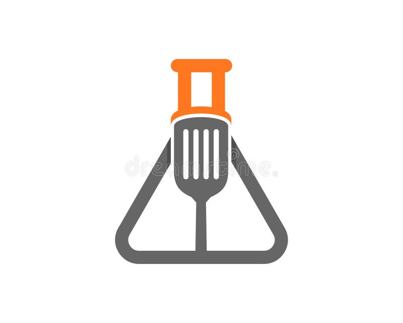 Combination Spatula with Laboratory Test Tube Stock Illustration ...