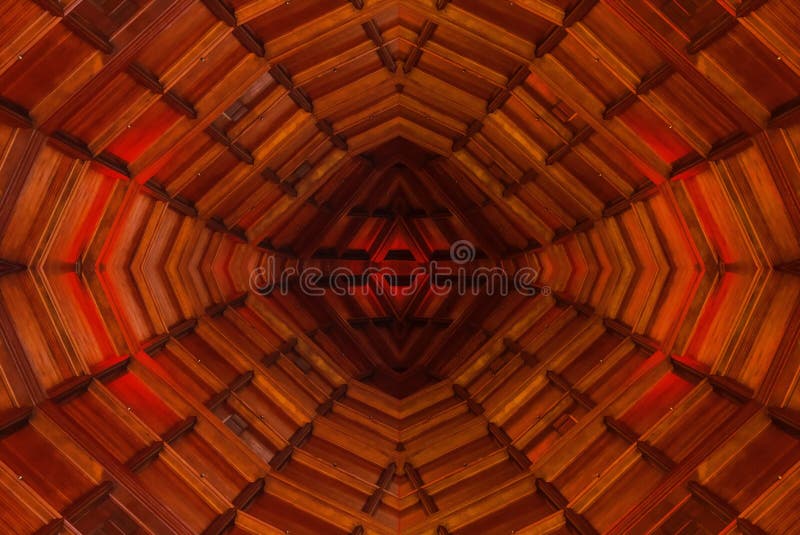 Red Ceiling Modern Abstract Architecture Designs Stock Photo - Image of ...