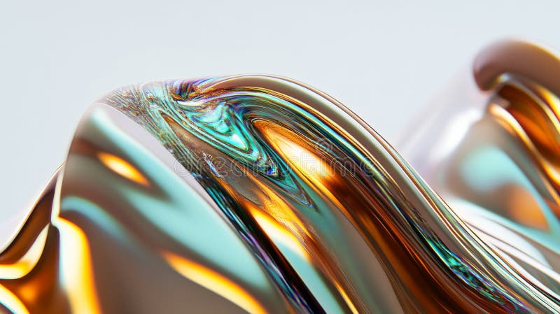 The Combination of Transparent Serum and Oil Textures Creates Abstract ...