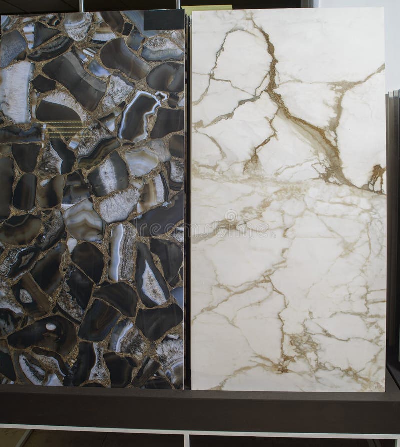 A Combination of Two Types of Stoneware Slabs with a Natural Stone ...