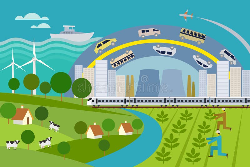 A Combination of Urban and Rural Landscapes. Concept for Sustainable ...