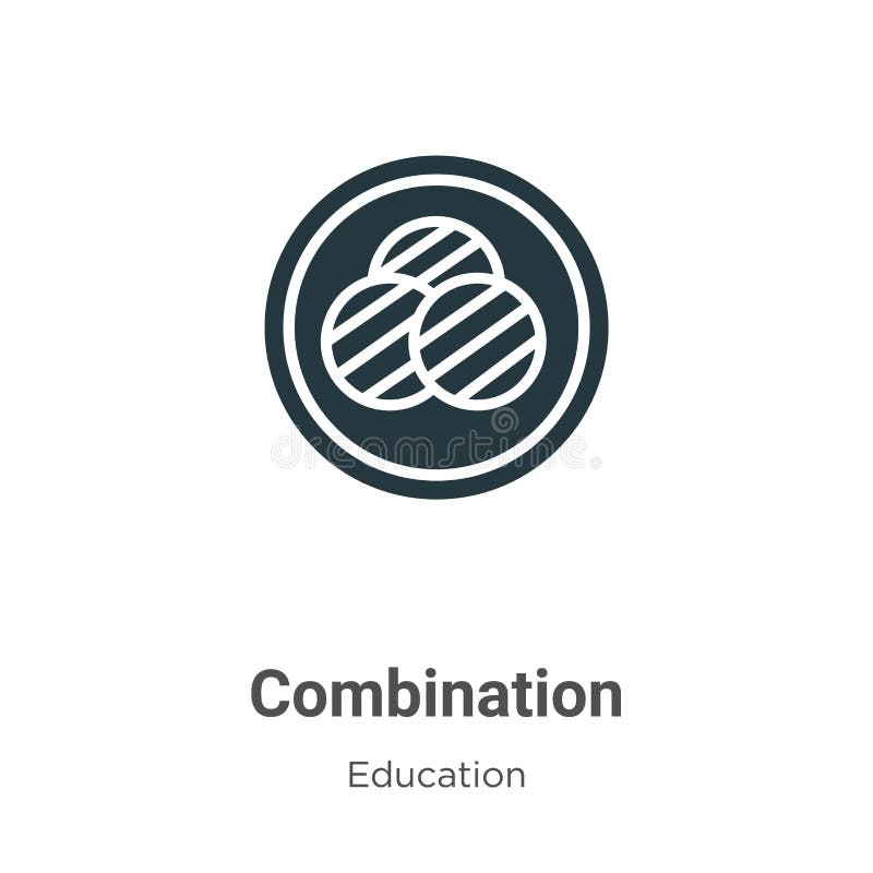 Combination Vector Icon on White Background. Flat Vector Combination ...