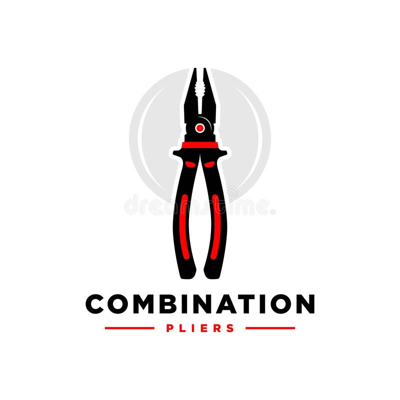 Combination Workshop Pliers Logo Stock Vector - Illustration of tool ...