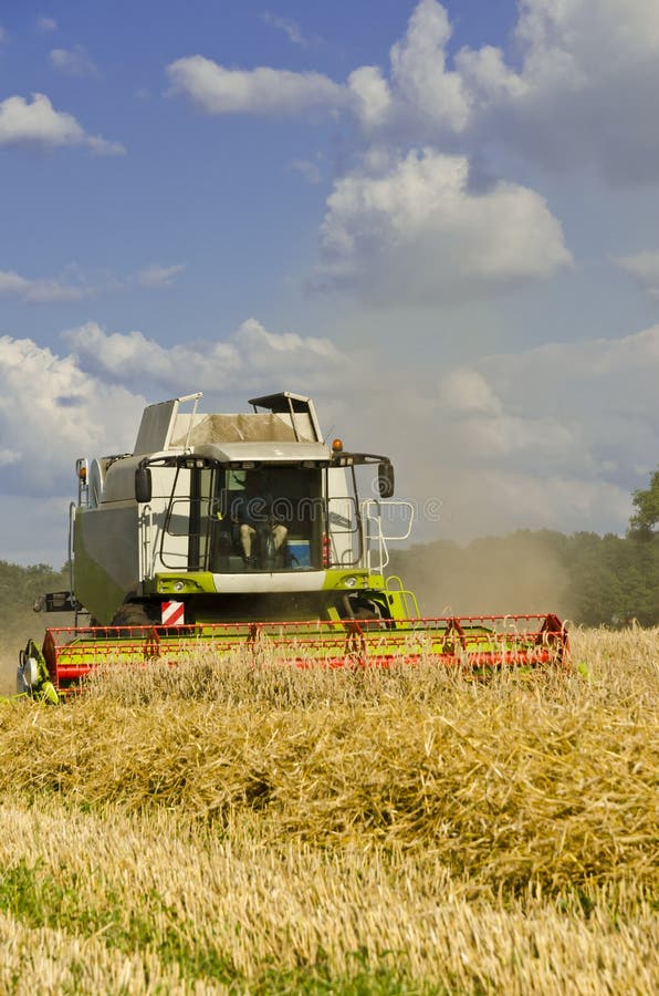 Modern Combine Harvester editorial stock photo. Image of harvester ...