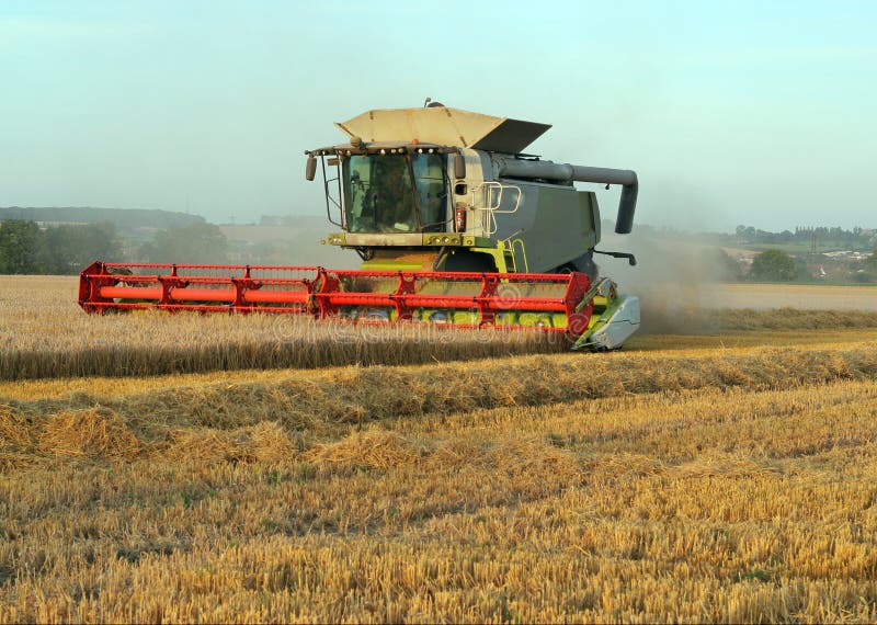 Combine harvester. stock photo. Image of food, combine - 26499402