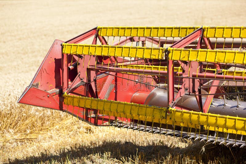 Combine Harvester in field stock photo. Image of harvest - 20370362