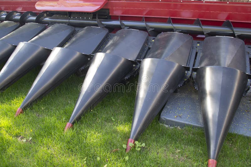 Combine Harvester for Harvesting Grain Crops.Harvesting Wheat Stock ...