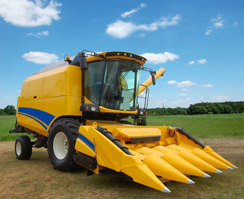 Modern John Deere Tractor Combine on Dairy Farm Editorial Photo - Image ...
