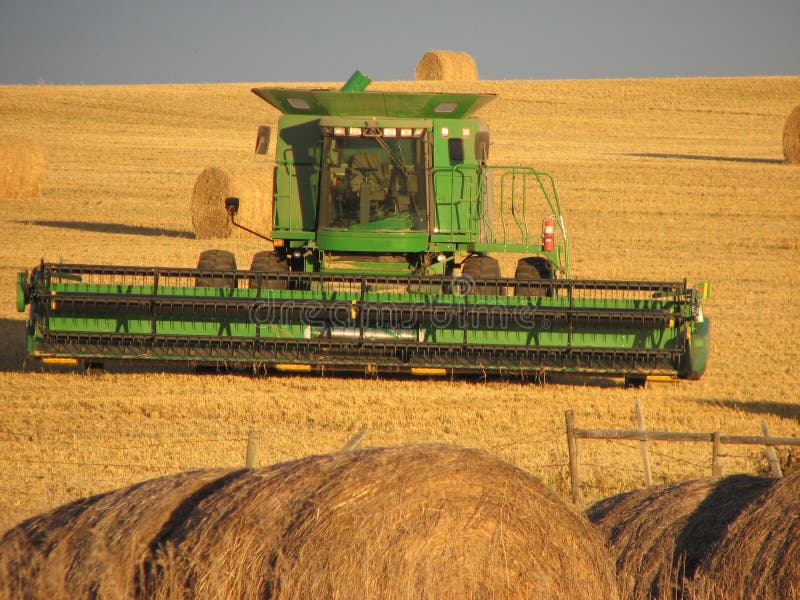Combine s Work is Done stock image. Image of stubble, combine - 8103581