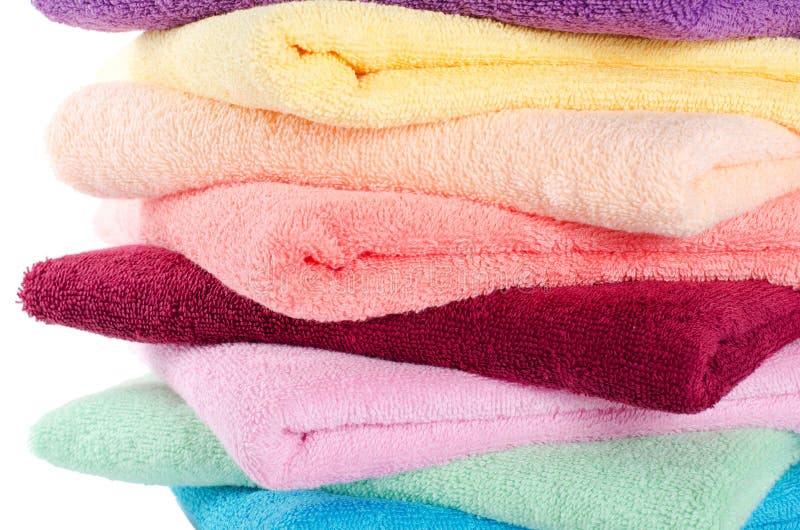 The combined color towels stock photo. Image of clean - 29899046