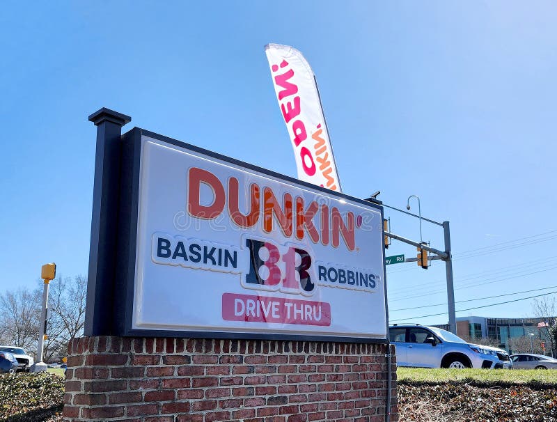 Combined Dunkin Donuts and Baskin Robbins Sign Editorial Stock Image ... Combined Dunkin Donuts and Baskin Robbins Sign Editorial Stock Image ...