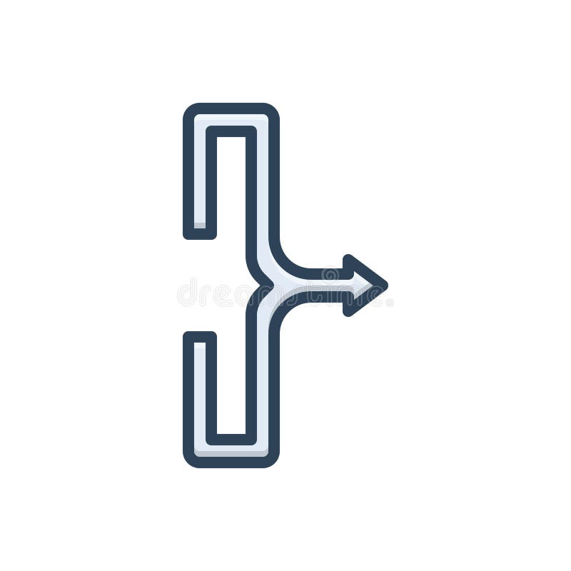 Color Illustration Icon for Combines, Amalgamate and Unite Stock Vector ...