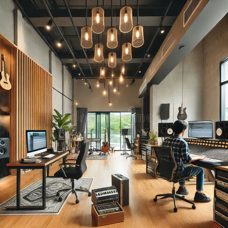 Combines Office Functions with Recording Studios Rehearsal Spac Stock ...