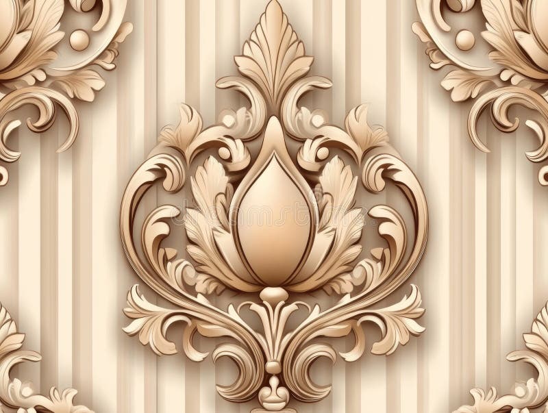 Combining a Seamless Damask Pattern with a Modern Floral Damask ...