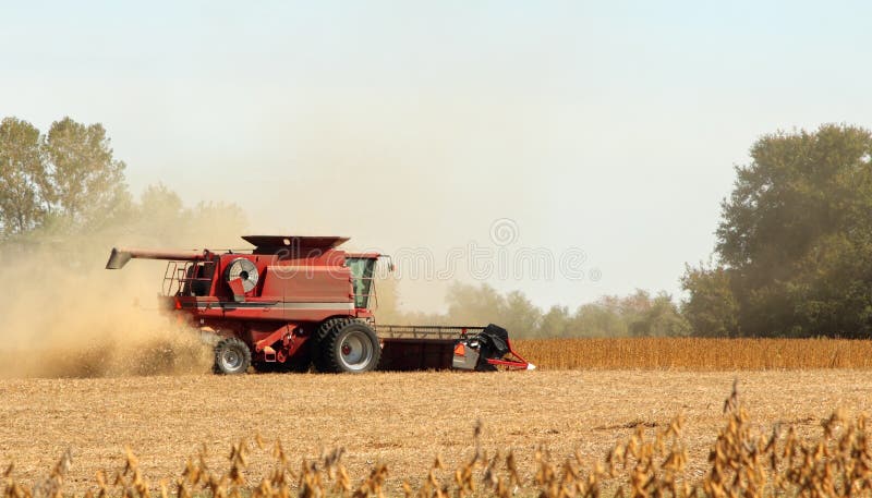 Combining Soybeans stock photo. Image of harvest, agricultural - 17054958 Combining Soybeans stock photo. Image of harvest, agricultural - 17054958