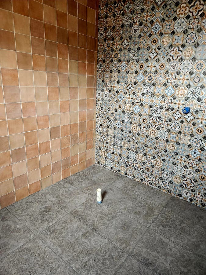 Modern and Heritiage Bathroom Tiles - Three Styles Stock Photo - Image ...